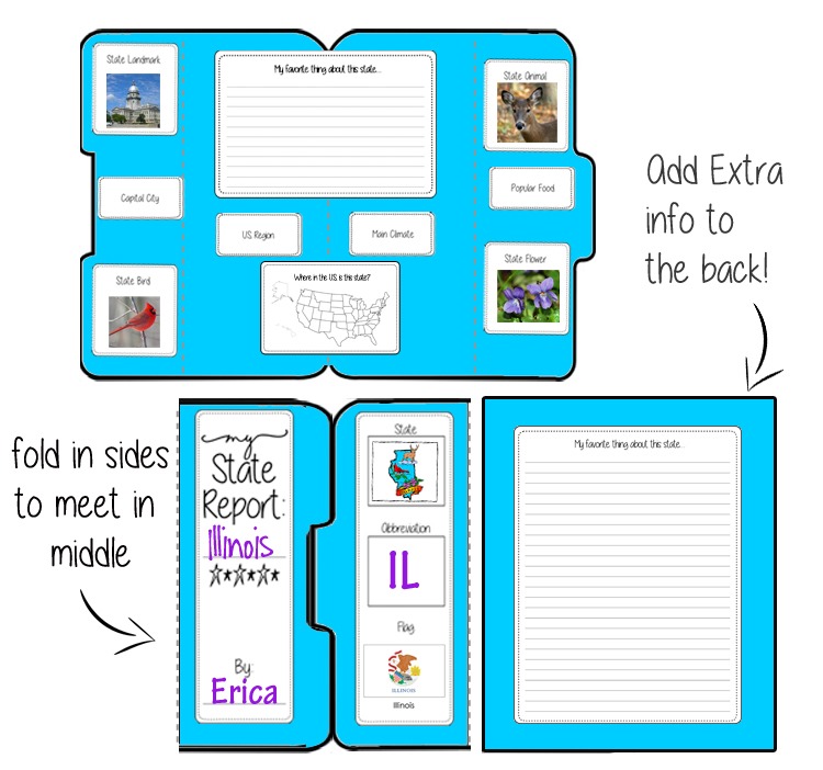 U.S. State Lapbook - PDF [lb_usstate] - $6.95 : Confessions of a ...