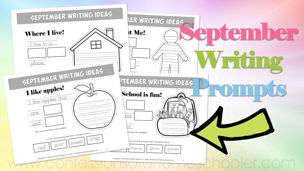 September Writing Prompts PDF [SepWP] - $2.00 : Confessions of a ...
