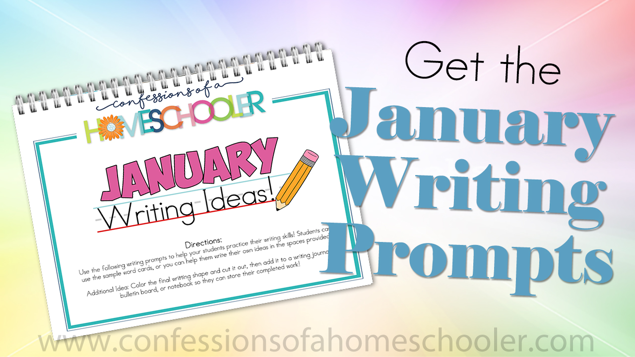January Kindergarten Writing Prompts Confessions Of A Homeschooler