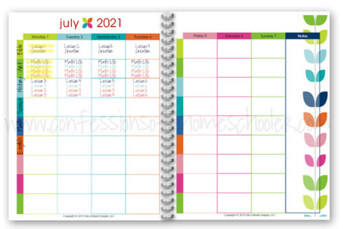 2021-2022 Homeschool Lesson Planner - Confessions of a Homeschooler