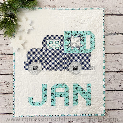 Vintage Truck of the Month: January Quilt Pattern - Confessions of a ...