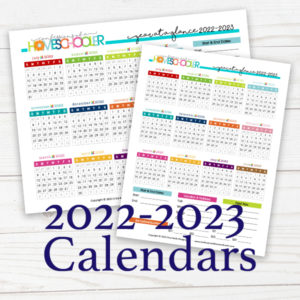 2022-2023 Year-at-a-Glance Printable Calendar - Confessions of a ...