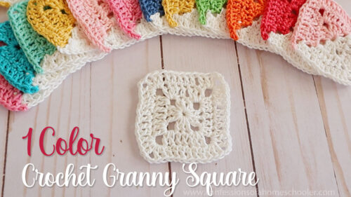 EASY CROCHET: Single-Color Crochet Granny Square Tutorial – Open Edutalk