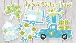 March Sewing Sticker Pack - Confessions of a Homeschooler
